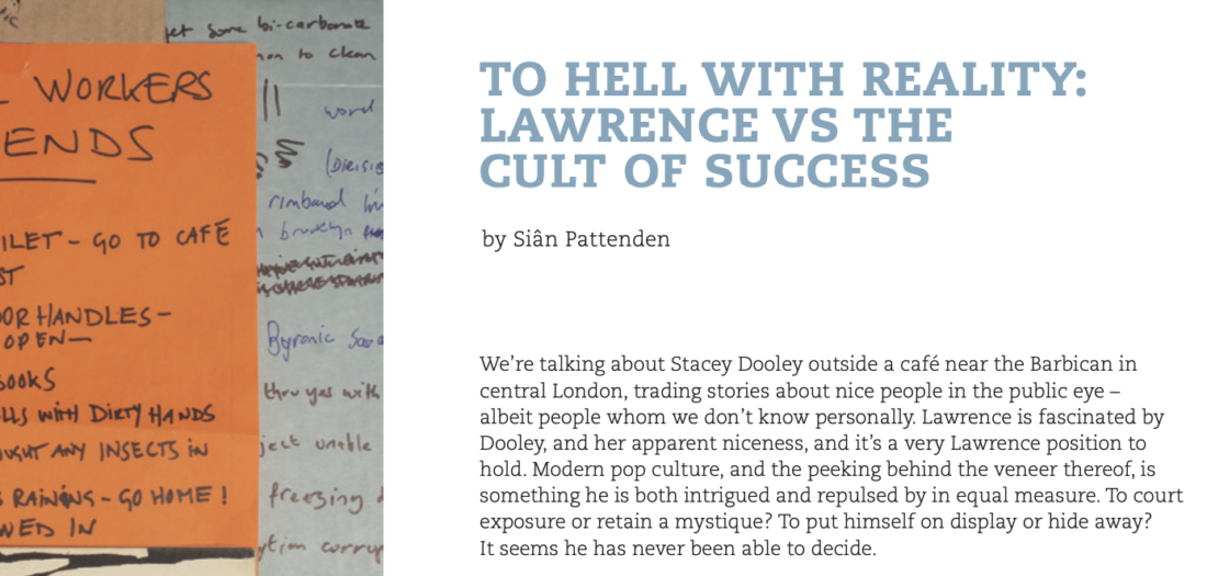 Lawrence of Belgravia Blu Ray and live event – Siân Pattenden